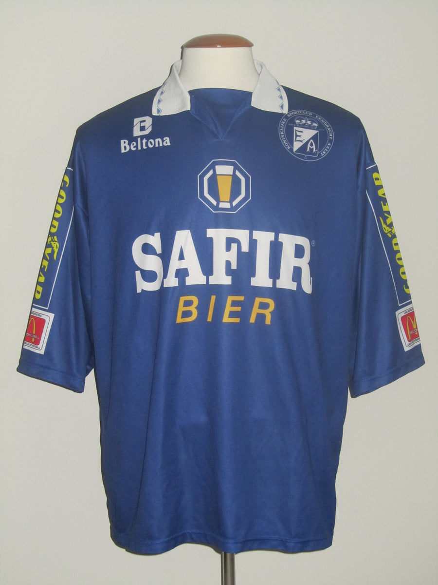 Eendracht Aalst 1995-96 Away shirt MATCH ISSUE/WORN #8 Kris Temmerman ...