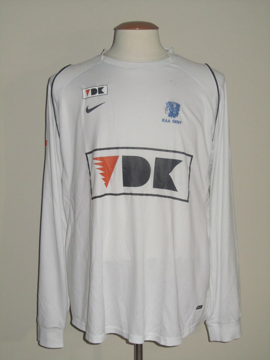 KAA Gent 2005-06 Away shirt MATCH ISSUE/WORN #11 Sandy Martens *signed ...