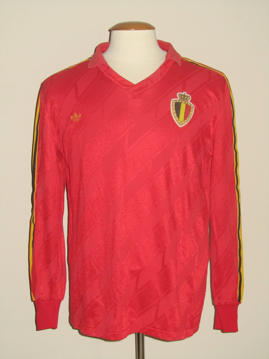 Rode Duivels 1986-89 Home shirt L/S M – Belgian Football Classics