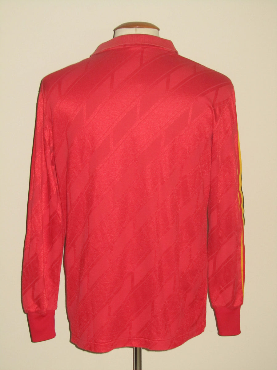 Rode Duivels 1986-89 Home shirt L/S M – Belgian Football Classics