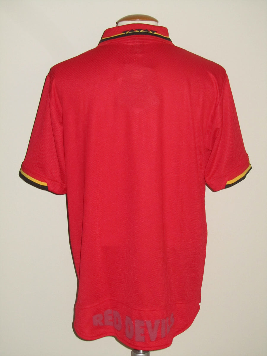 Rode Duivels 1996-97 Home shirt XL (new with tags) – Belgian Football ...