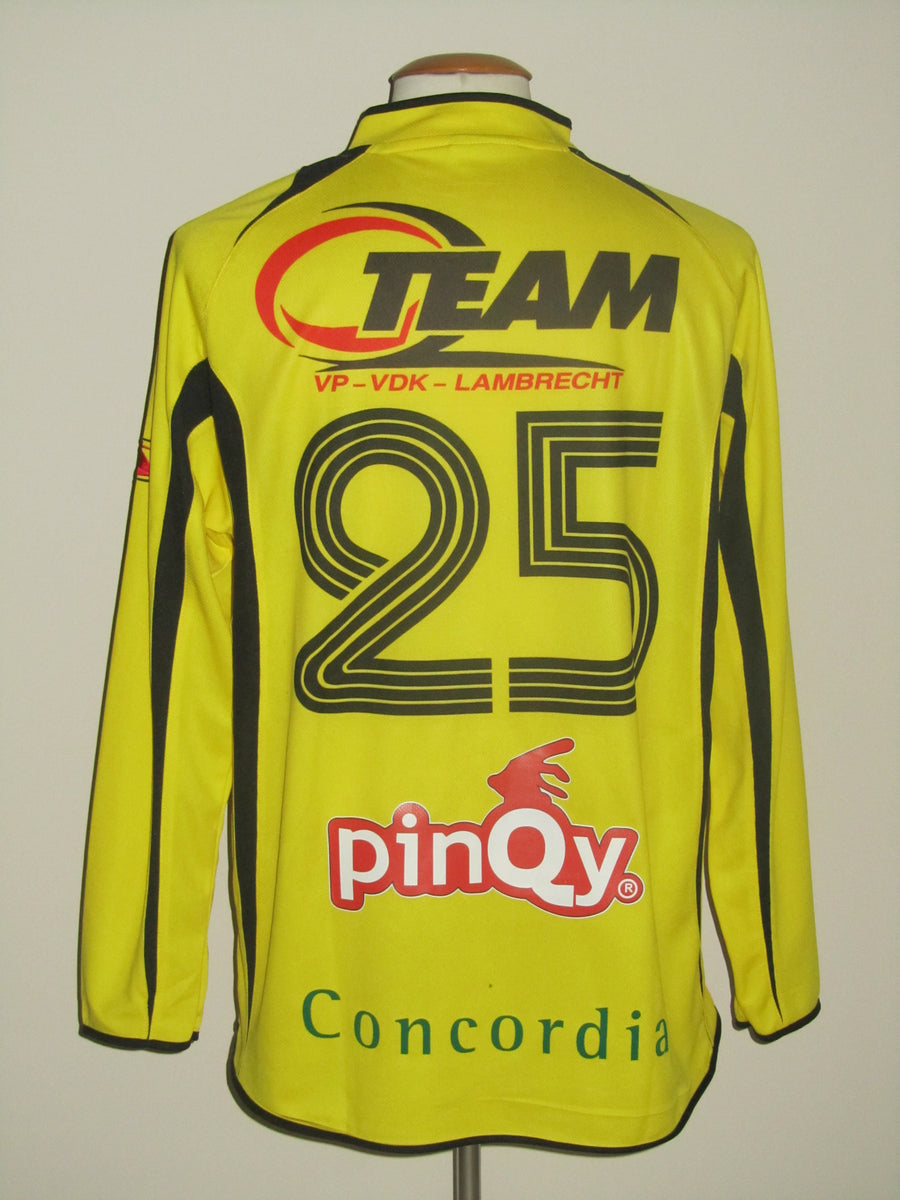 KSC Lokeren 2006-07 Away shirt MATCH ISSUE/WORN #25 Kwinten Clappaert ...