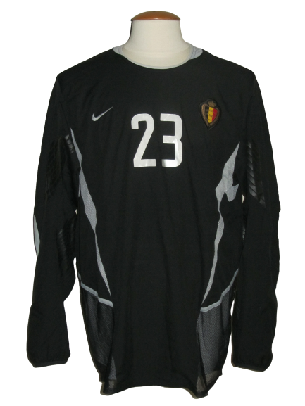 Rode Duivels 2002-04 Keeper shirt PLAYER ISSUE #23 – Belgian Football ...