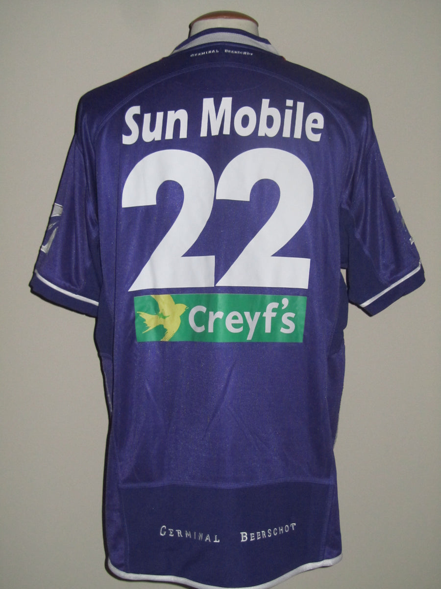 Germinal Beerschot 2005-06 Home shirt MATCH ISSUE #22 Brian Badza ...