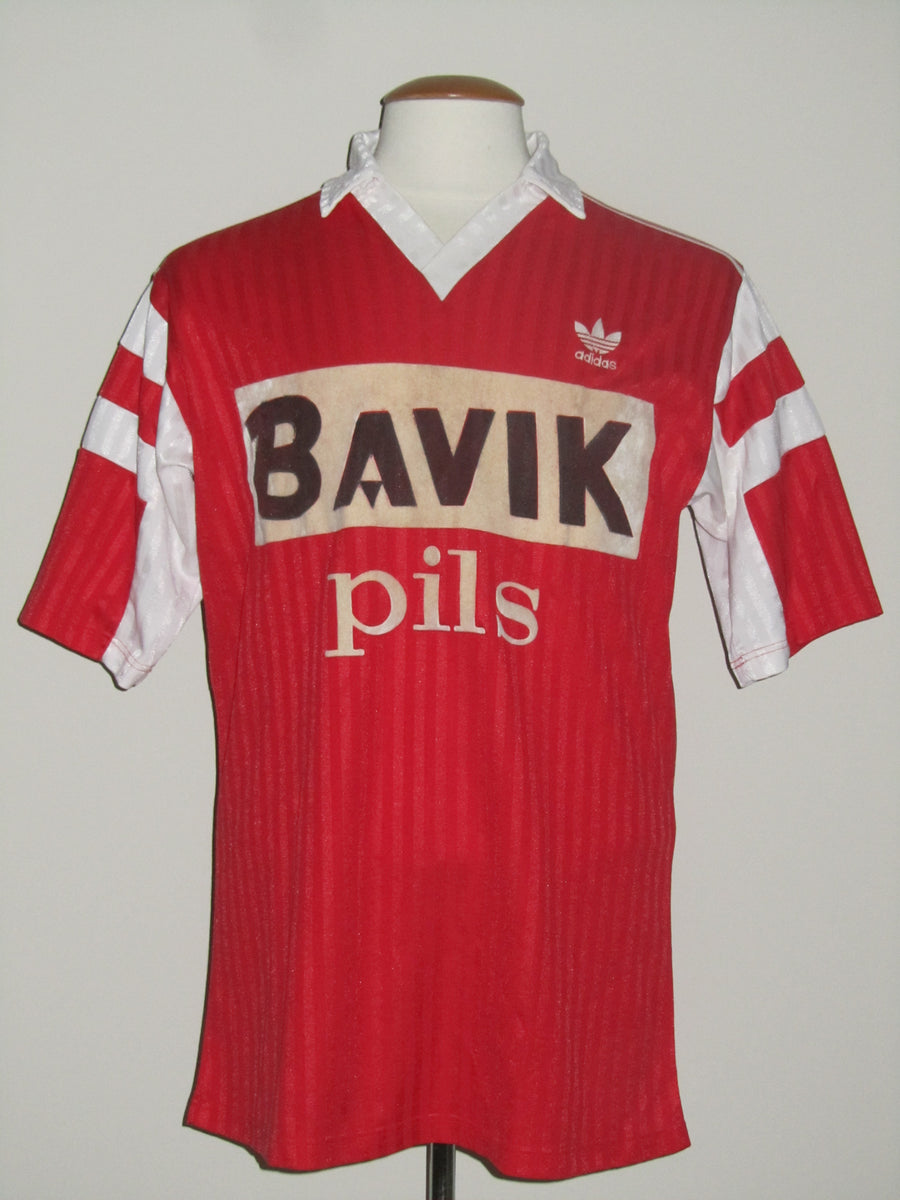KSV Waregem 1991-92 Home shirt MATCH ISSUE/WORN #9 Jean-Marie Abeels ...