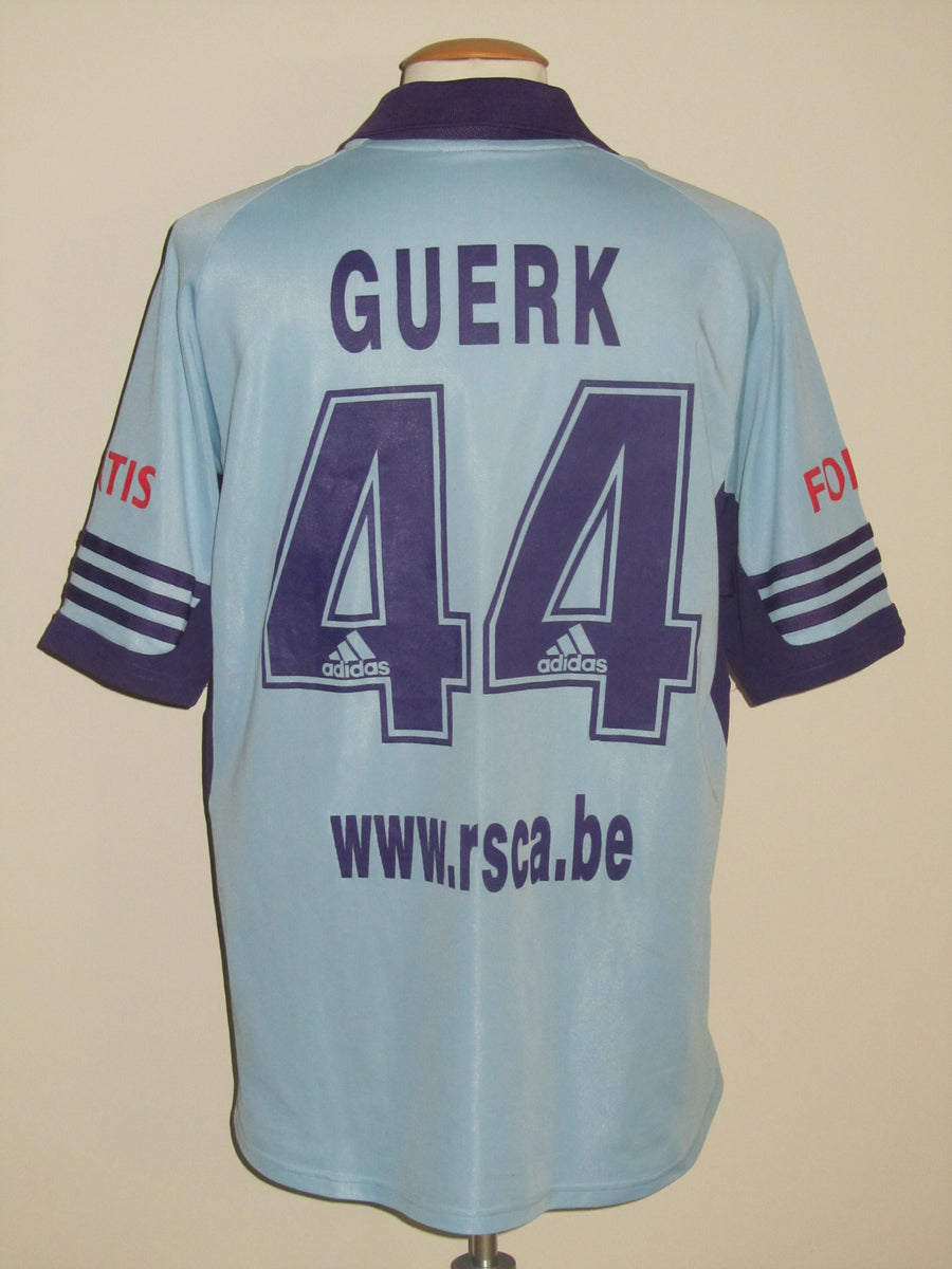 RSC Anderlecht 2001-02 Away shirt MATCH ISSUE/WORN #44 Anatoli Guerk ...